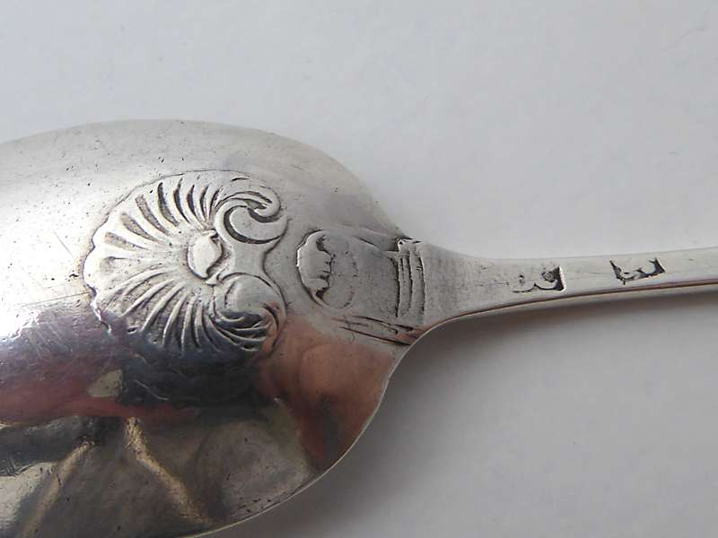 Antique silver tea and egg-spoons